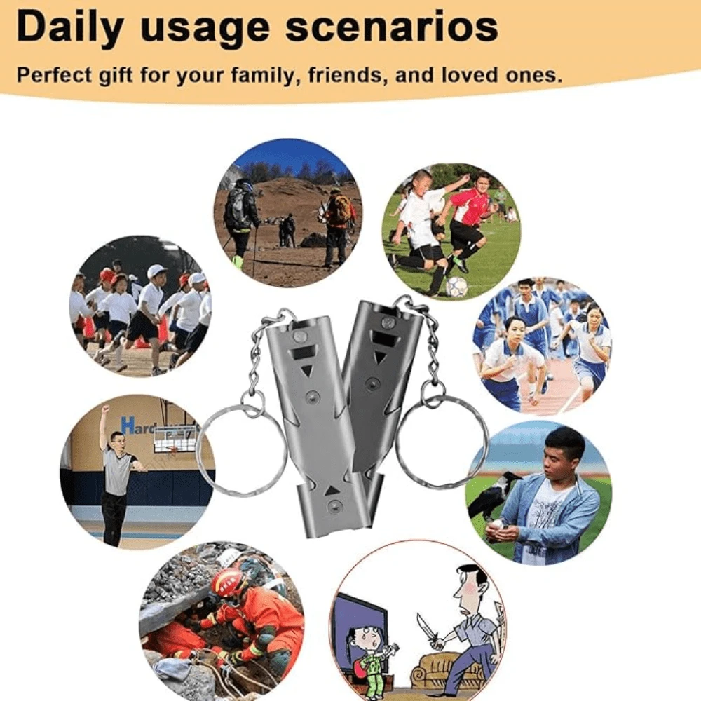 1pc Whistle Emergency,Safety Survival Whistle With Keychain, High Pitch ...