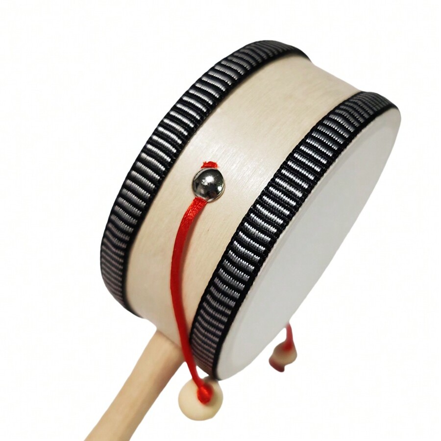 4-Inch Spinning Rattle Drum Hand Bell Drum Wooden Chinese Rattle Drums ...