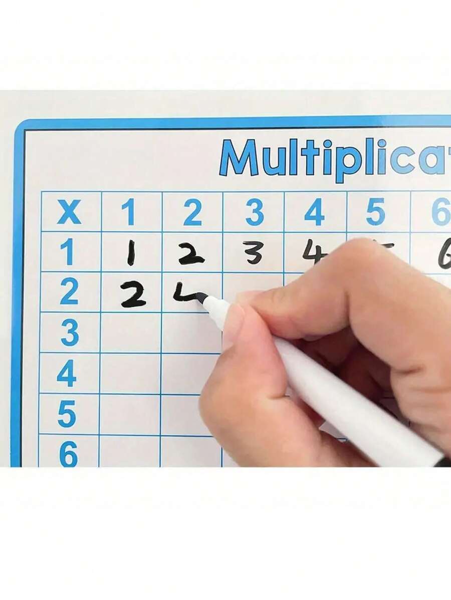 Multiplication Table Practice Whiteboard, Math Operation, Student ...