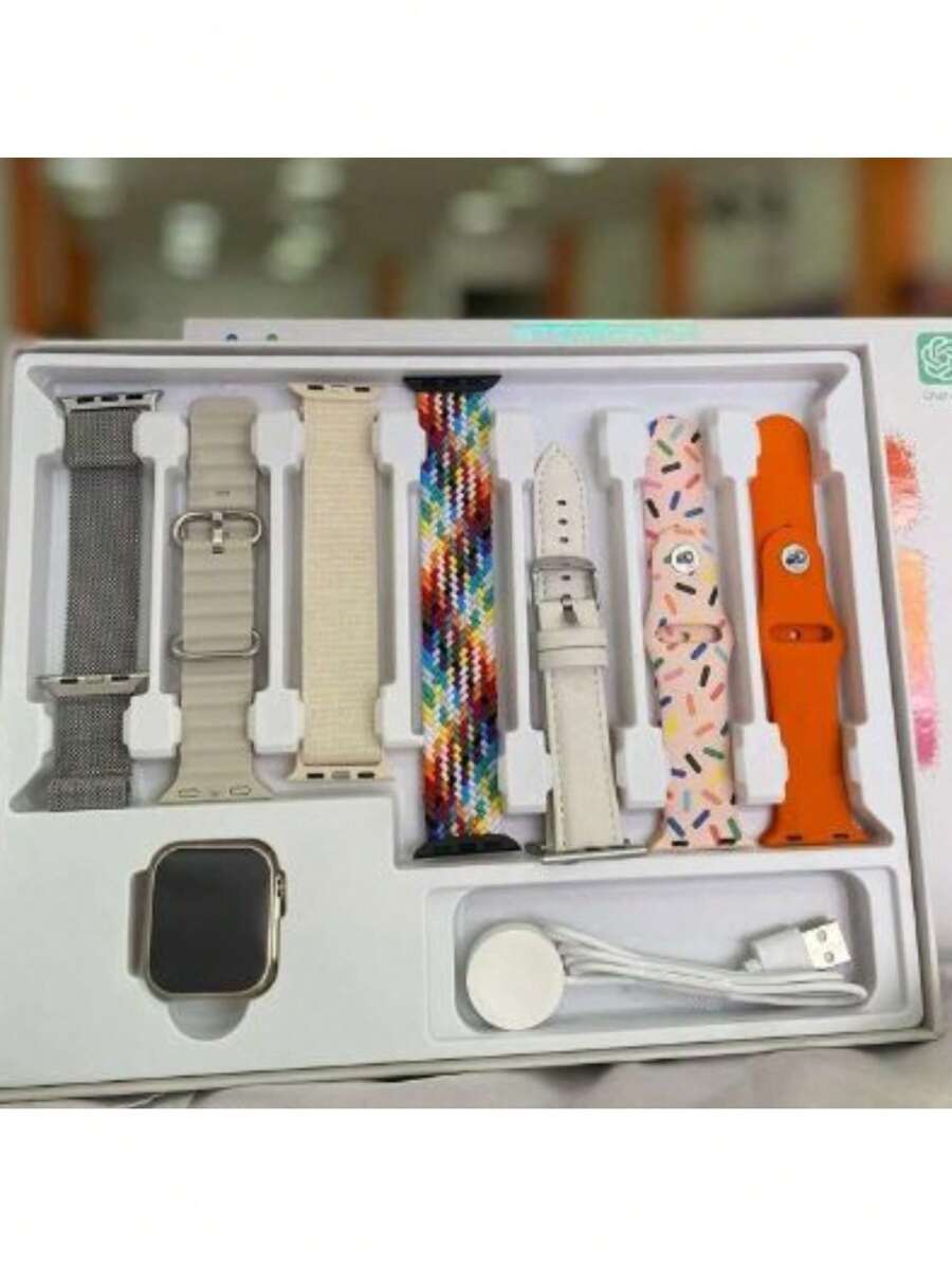 SmartWatch Hw Ultra Mini 2 Acompanha 7 Pulseiras 41mm Ideal Para Pulsos ...