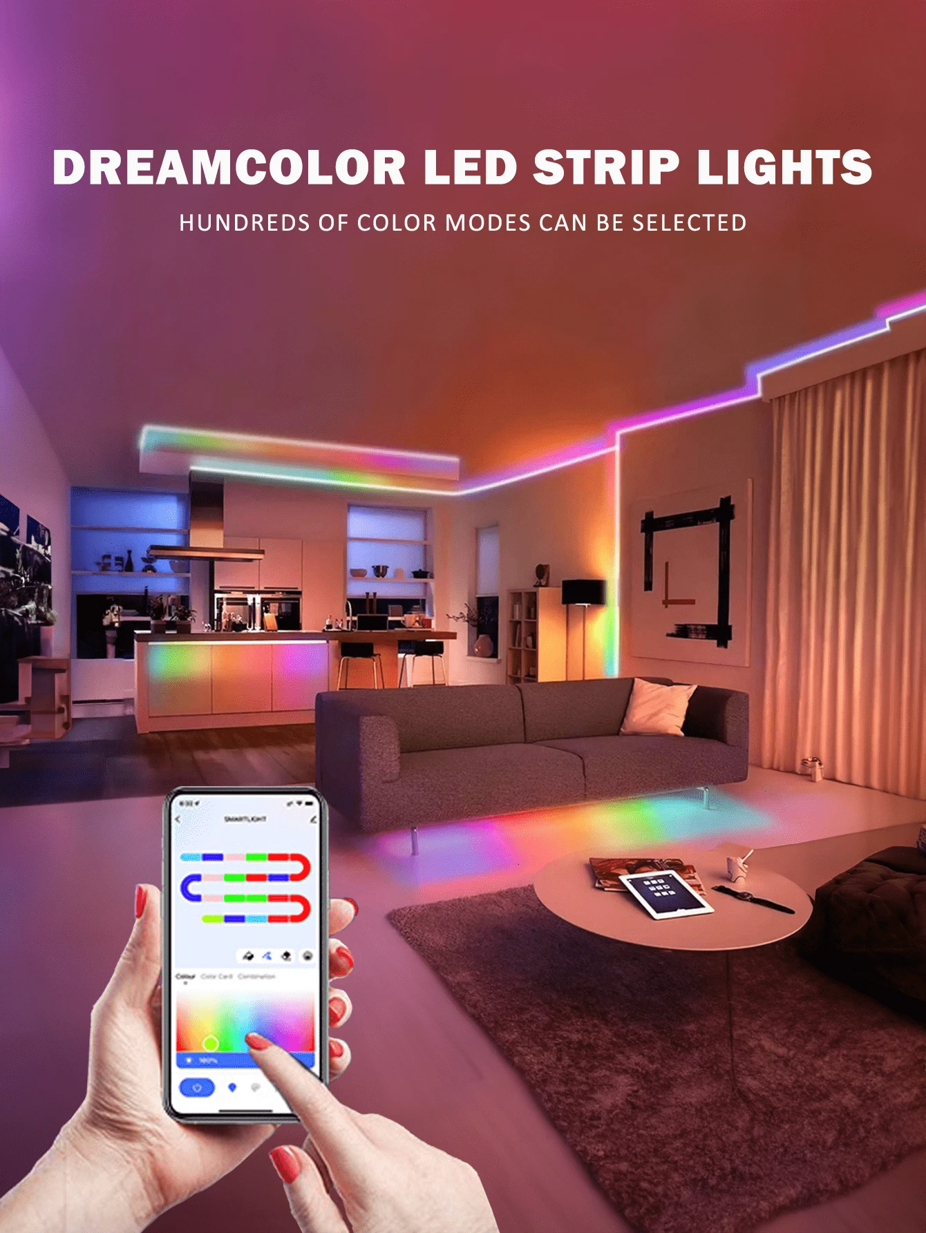 Acosh Neon LED Strip Lights Neon Rope Light With Smart APP To Customize RGBIC Dreamcolors ...
