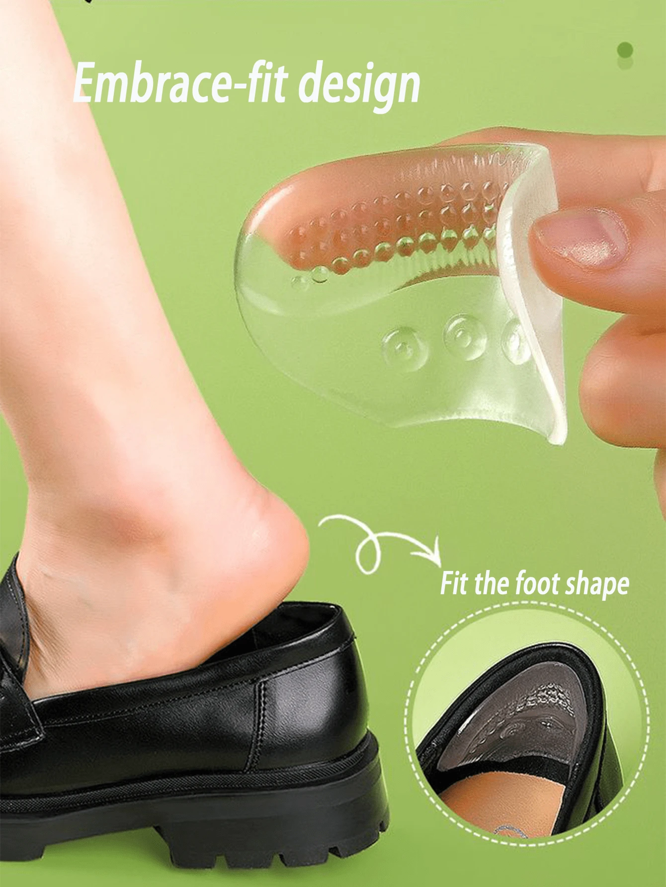 Anti-Slip Heel Grip Liner, Shoe Heel Inserts To Prevent Slippage And ...