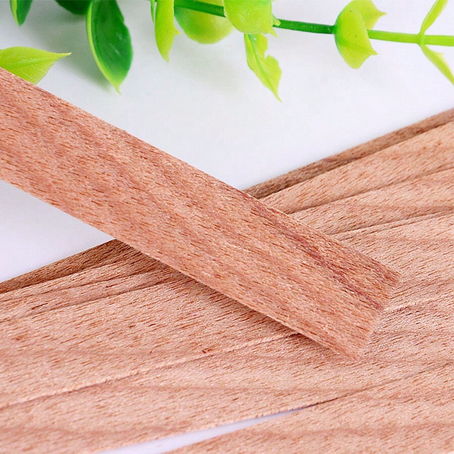 20pcs-(10 Wood Chips + 10 Clips)Wood Candle Wicks-Wooden Wick Long ...