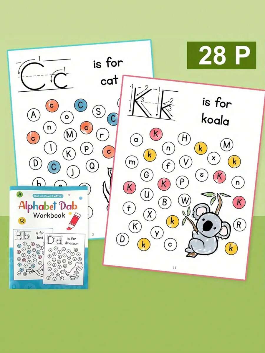 Children's Alphabet Practice Book - Fun Pre-School Learning Activities ...