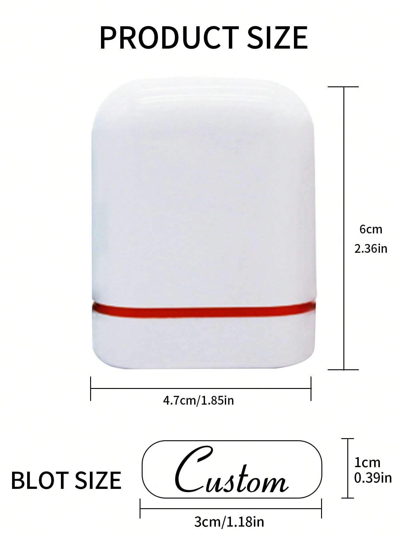 1pc Customized Signature Stamp - Engrave Personalized Text/Name On ...