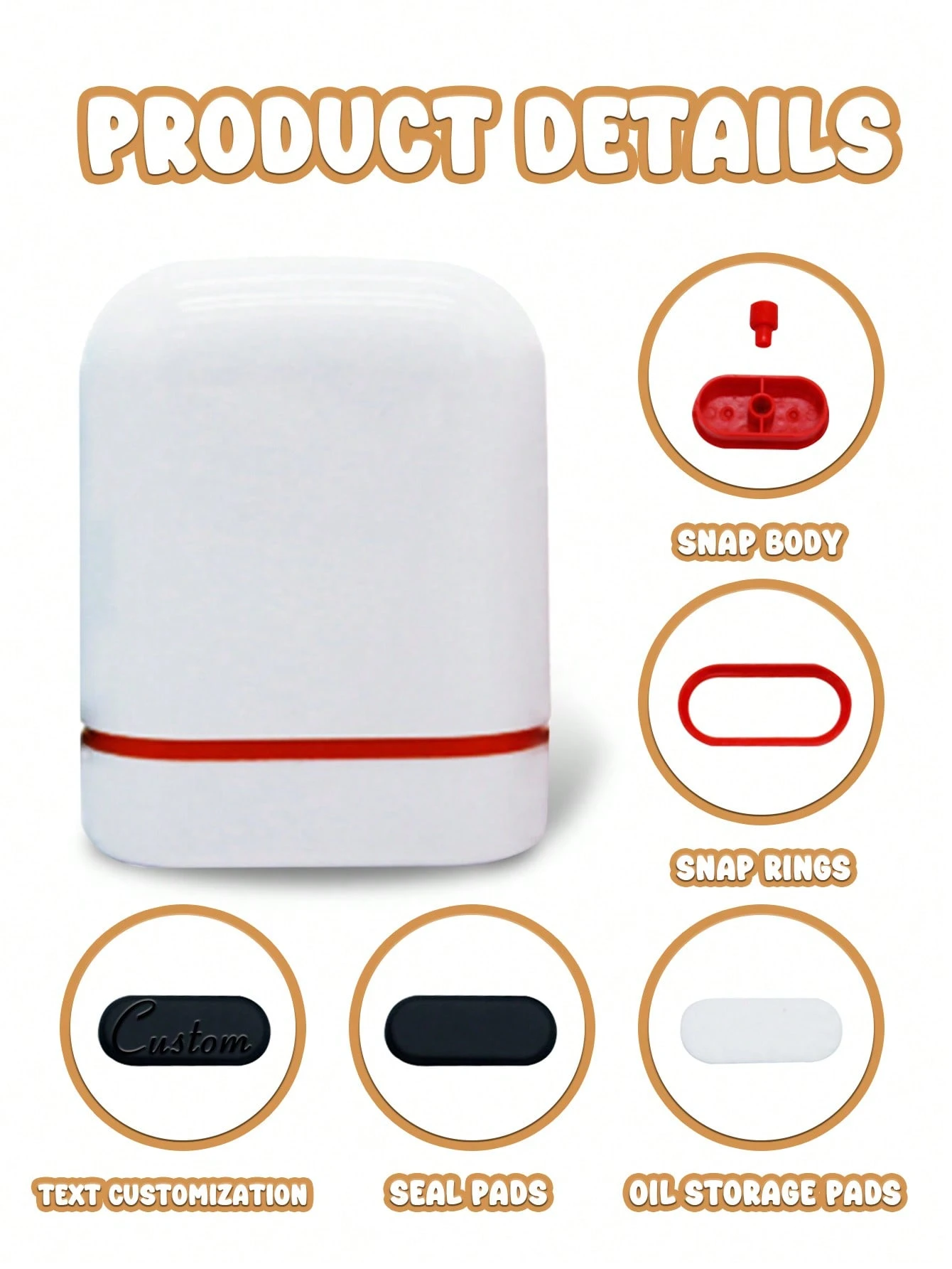 1pc Customized Signature Stamp - Engrave Personalized Text/Name On ...