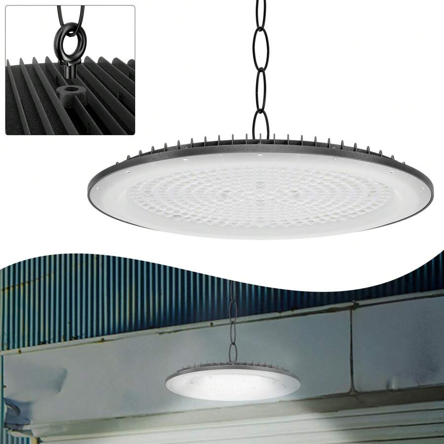 LILIIN LED UFO High Bay Light 200W 300W 500W LED Ceiling Light 6000K-6500K Cold White High Bay ...