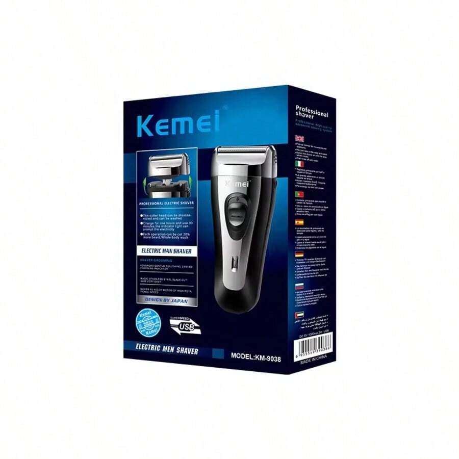 Kemei Kemei Reciprocating Razor KM-9038 Face ajustável molhado e seco ...