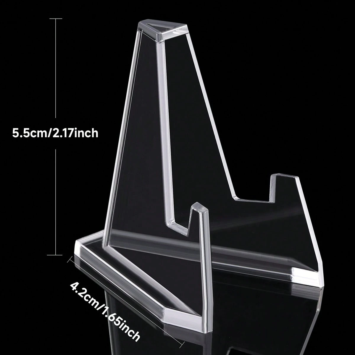 12 Pack Card Display Stand, Small Easel Stand, Acrylic Picture Holder ...