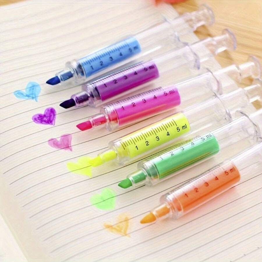 1pc/2pcs/3pcs/6pcs, Candy Color Needle Tube Styling Pen, Marking ...