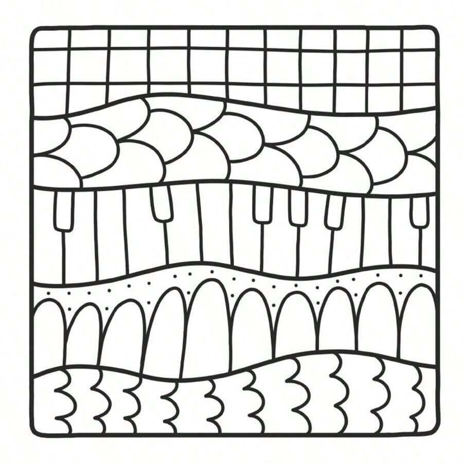 Comfy Patterns: Coloring Book For Adults And Kids, Bold And Easy ...