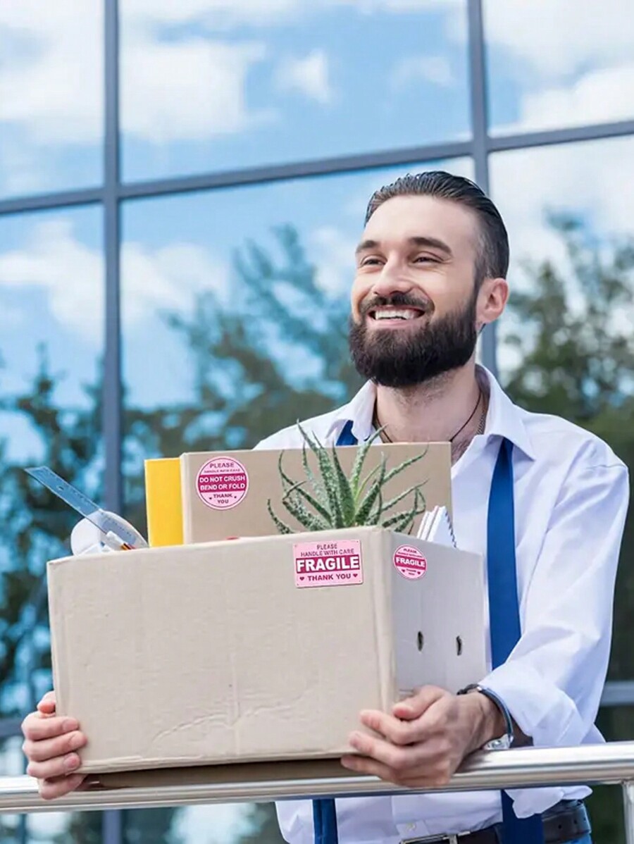 300pcs Fragile Stickers - Handle With Care, Do Not Crush, Fold Or Drop ...