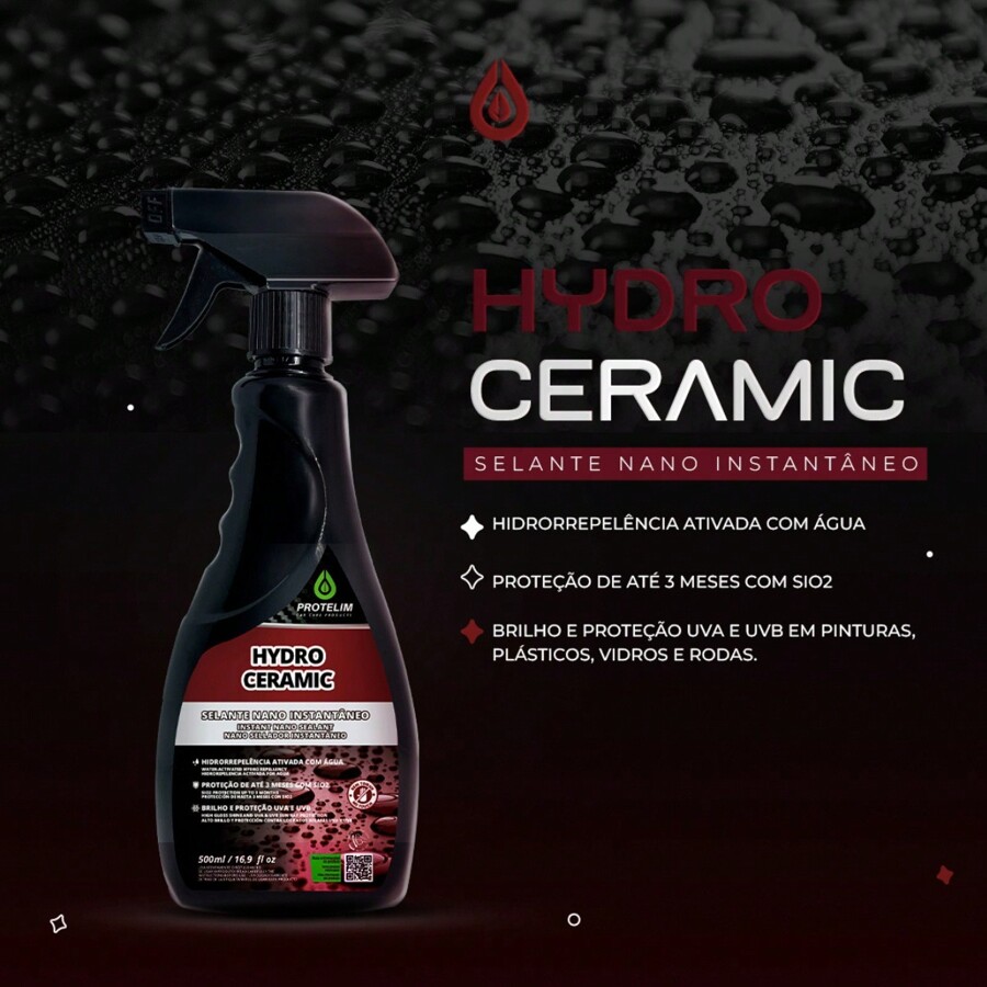Hydro Ceramic Nano Proteção Brilho Pronto Uso 500ML - Protelim | SHEIN ...
