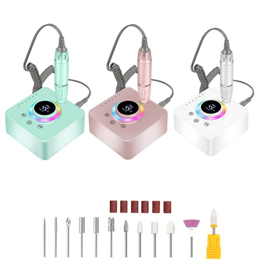 Cordless Electric Nail Drill Machine 12 In 1 Kit: 45000RPM Professional ...