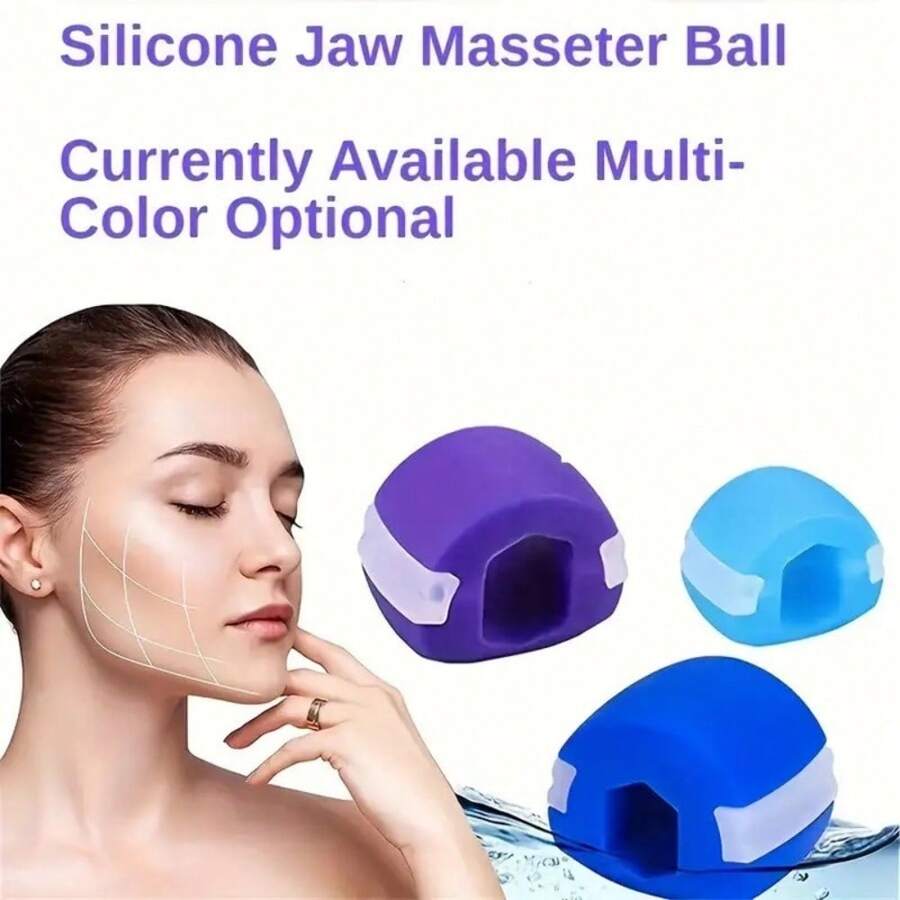 Jawline Exerciser - Unisex Facial Muscle Massager, Chewing Ball ...