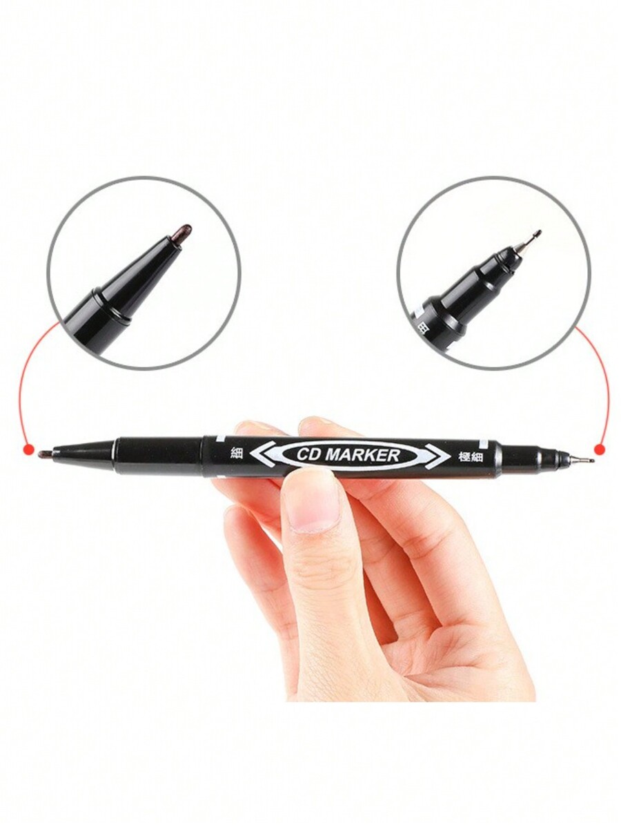 3/5 pièces Stylo marqueur à base d'huile, stylo à double tête ...