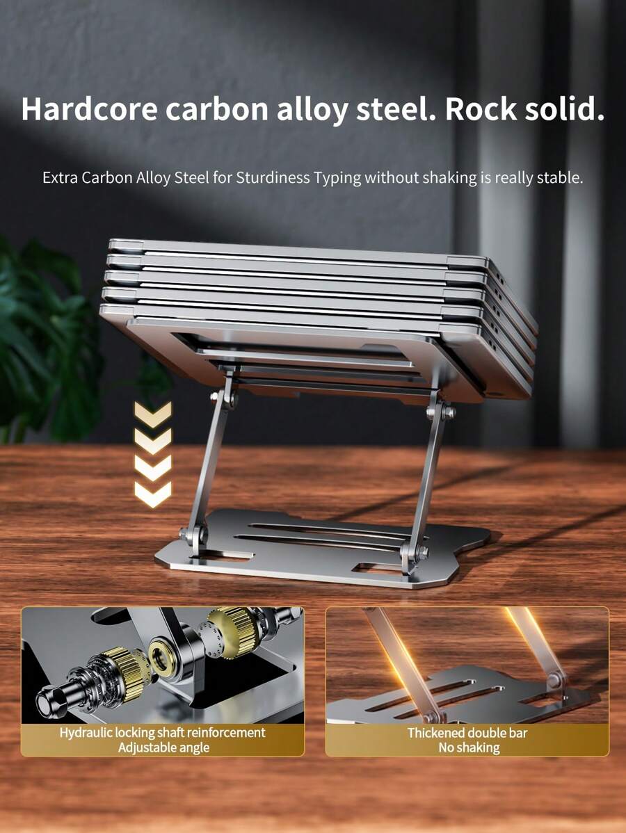 1pc Adjustable Laptop Stand Portable Laptop Lifter Aluminum Laptop ...