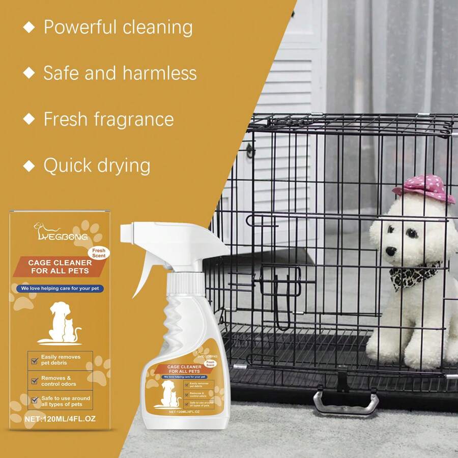 120ml Pet Cage Cleaner To Clean Cat And Dog Odor Cage Basin Toilet ...