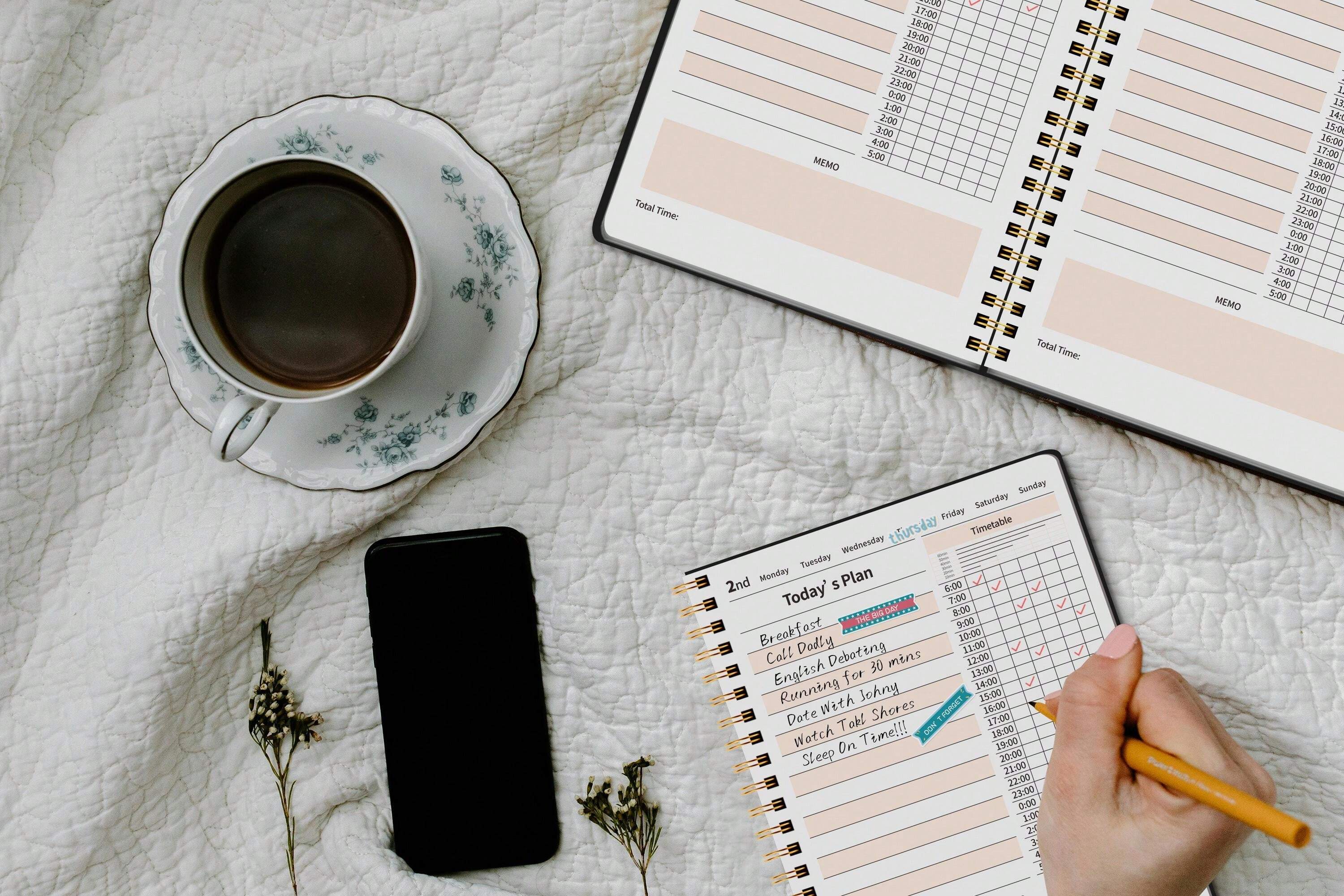 10-Minute Schedule Planner, 30-Day Undated Organizer For Learning ...