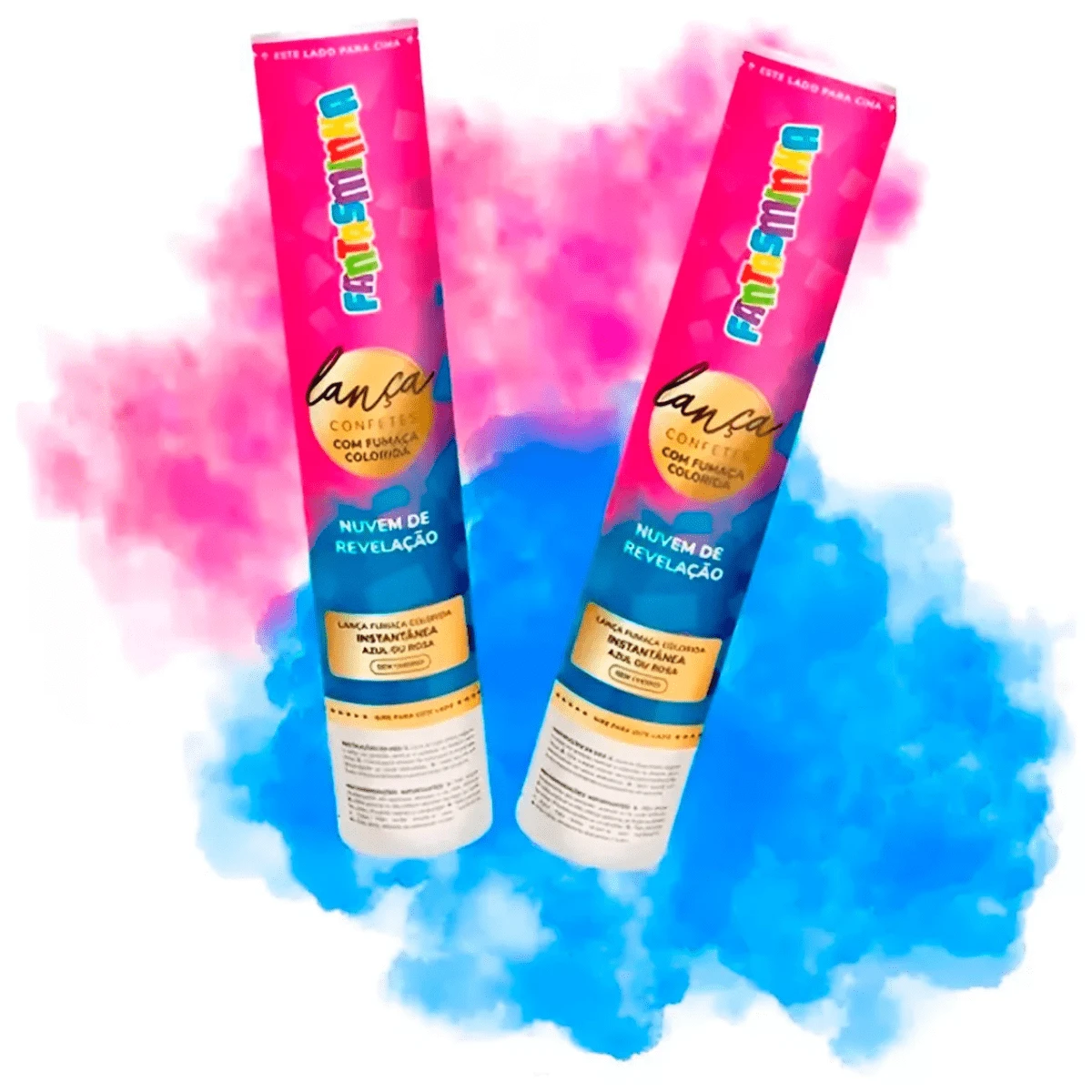 Confetti Launcher With Colored Smoke Gender Reveal Party For WOMEN 30cm ...