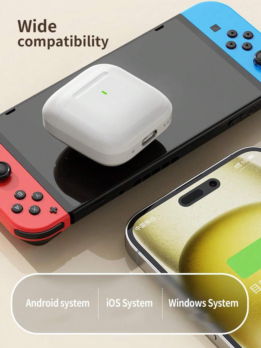 Wireless Earbuds Half-In Ear Light-Weight Headphones Built-In ...