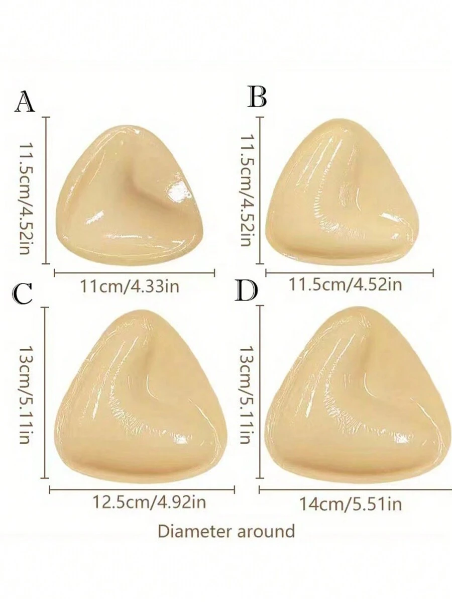 Small Bust Reusable Silicone Triangle Chest Lift Tape, Double-Sided ...