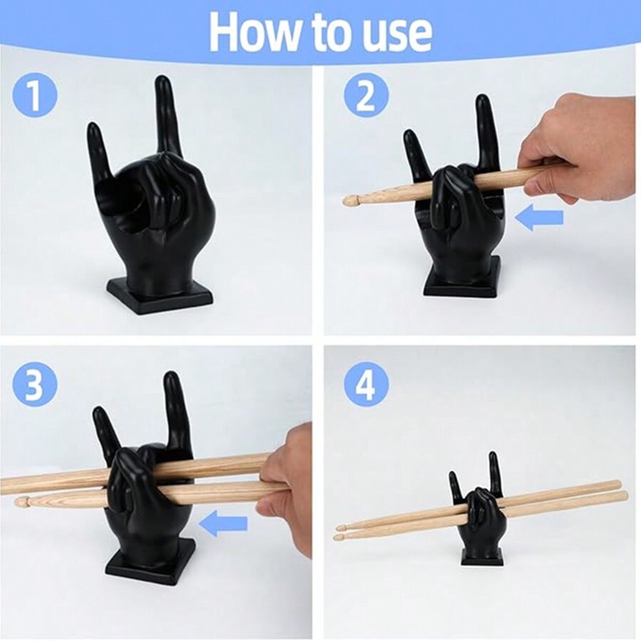 LIXUN Soporte para baquetas, soporte de exhibición de baquetas, regalo ...