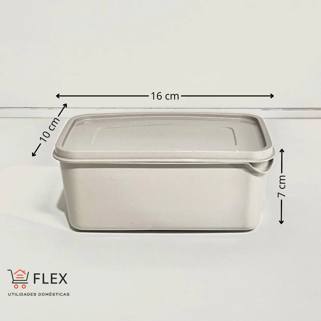 Kit 12 Rectangular Plastic Food Containers With Lid - 1 Litre | SHEIN USA