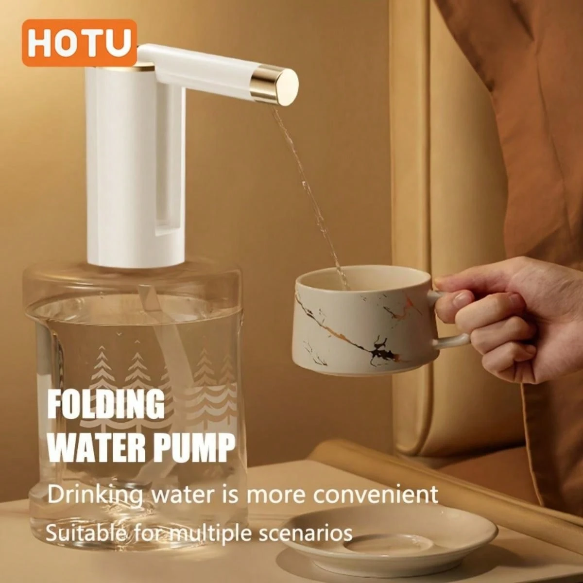 Convenient Foldable Electric Water Dispenser - Kettle And Bucket Dispenser USB Rechargeable, USB ...