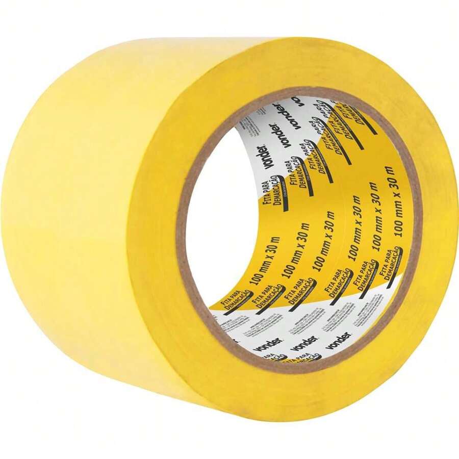 Vonder Yellow Adhesive Demarcation Tape 30 Meters X 100mm | SHEIN UK