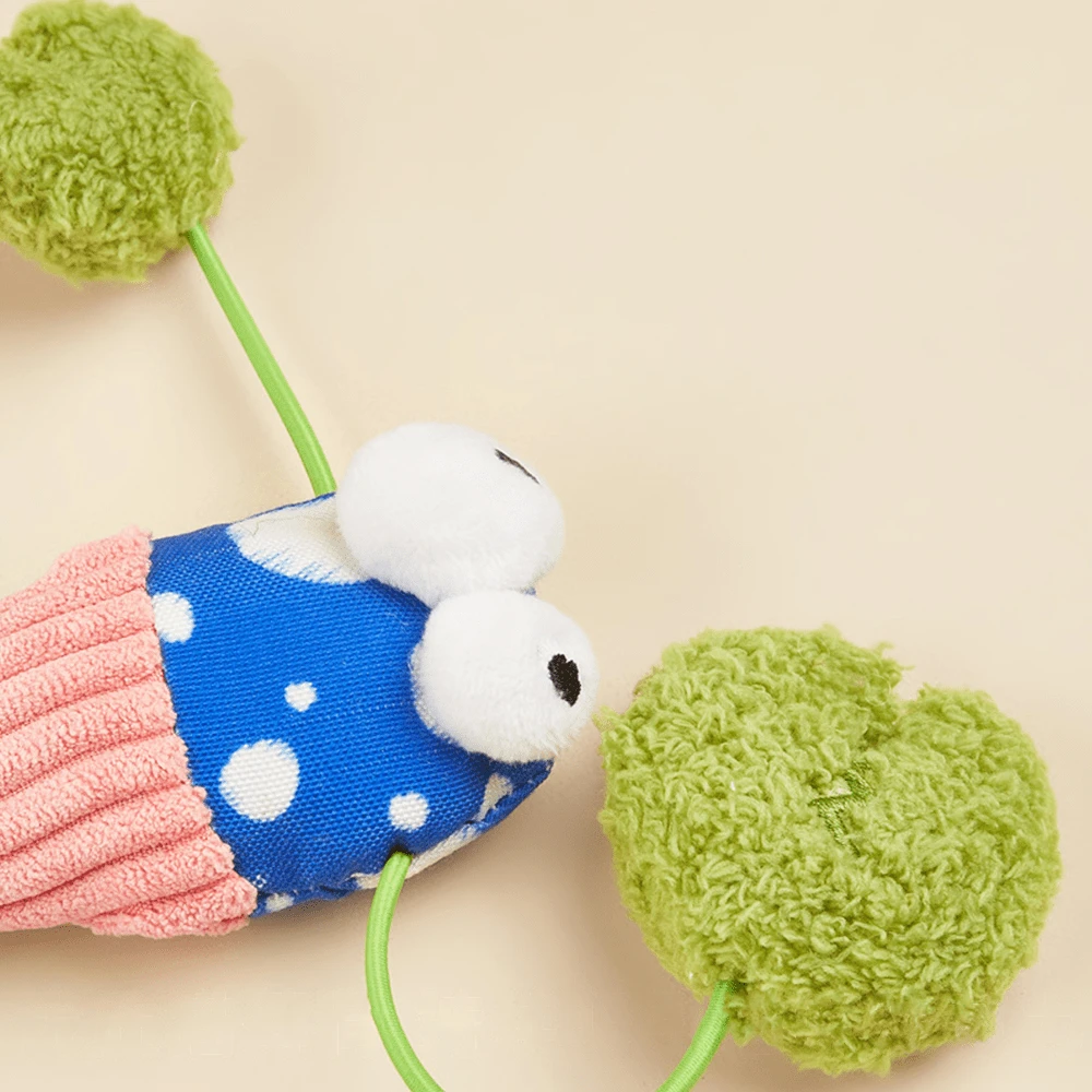 Cat Toy Tease Toy With Plush Ball, Multi-Line Strings, Self ...