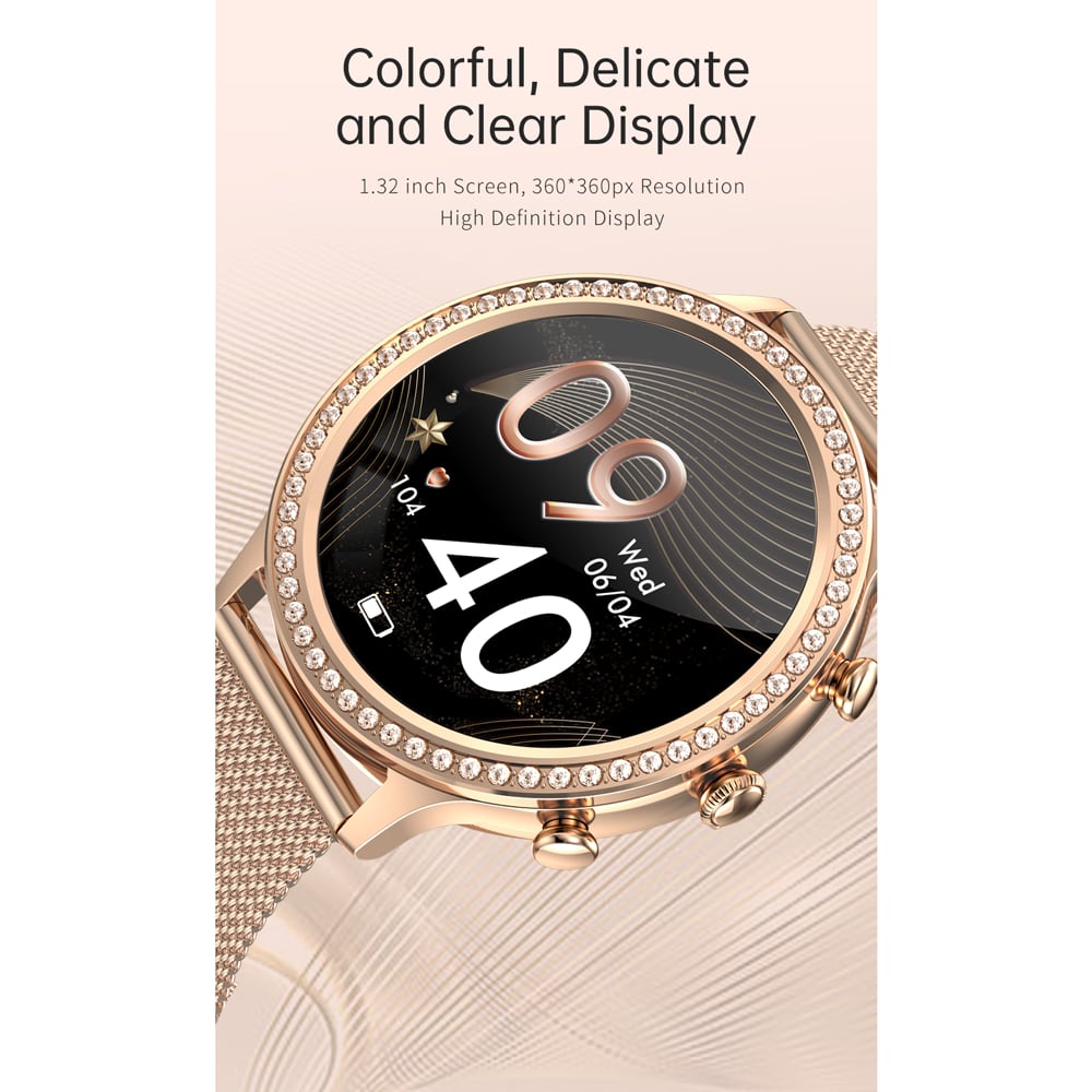 Rolls Timi ROLLS TIMI New Smart Watch For Women Bluetooth Call Mulit ...