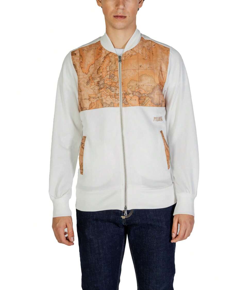 Alviero Martini Mens World Map Bomber Jacket | SHEIN USA