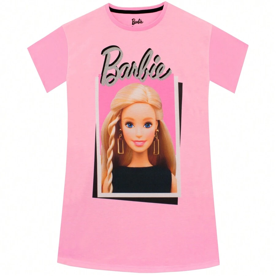 Barbie Nightdress For Girls | Pink Barbie Girls Nightie | SHEIN UK