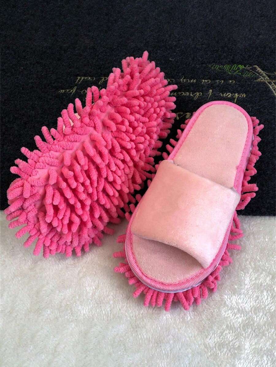 Warm Cotton Cleaning Slippers, Removable & Washable House Floor ...