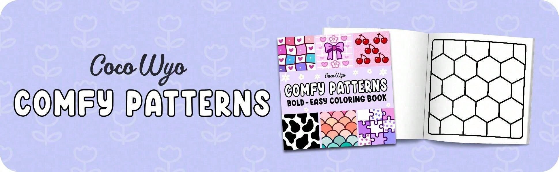 Comfy Patterns: Coloring Book For Adults And Kids, Bold And Easy ...