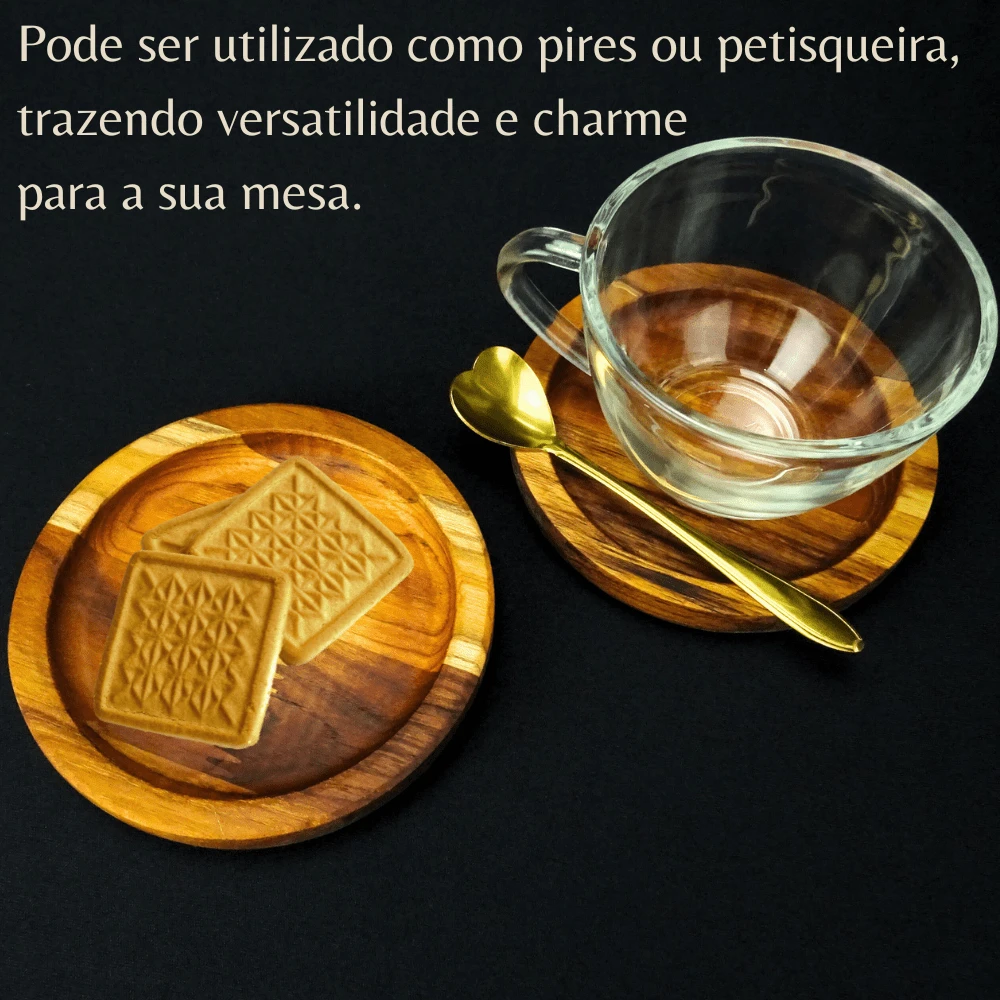 Wooden Cup, Saucer And Spoon Set Table Setting Breakfast | SHEIN USA