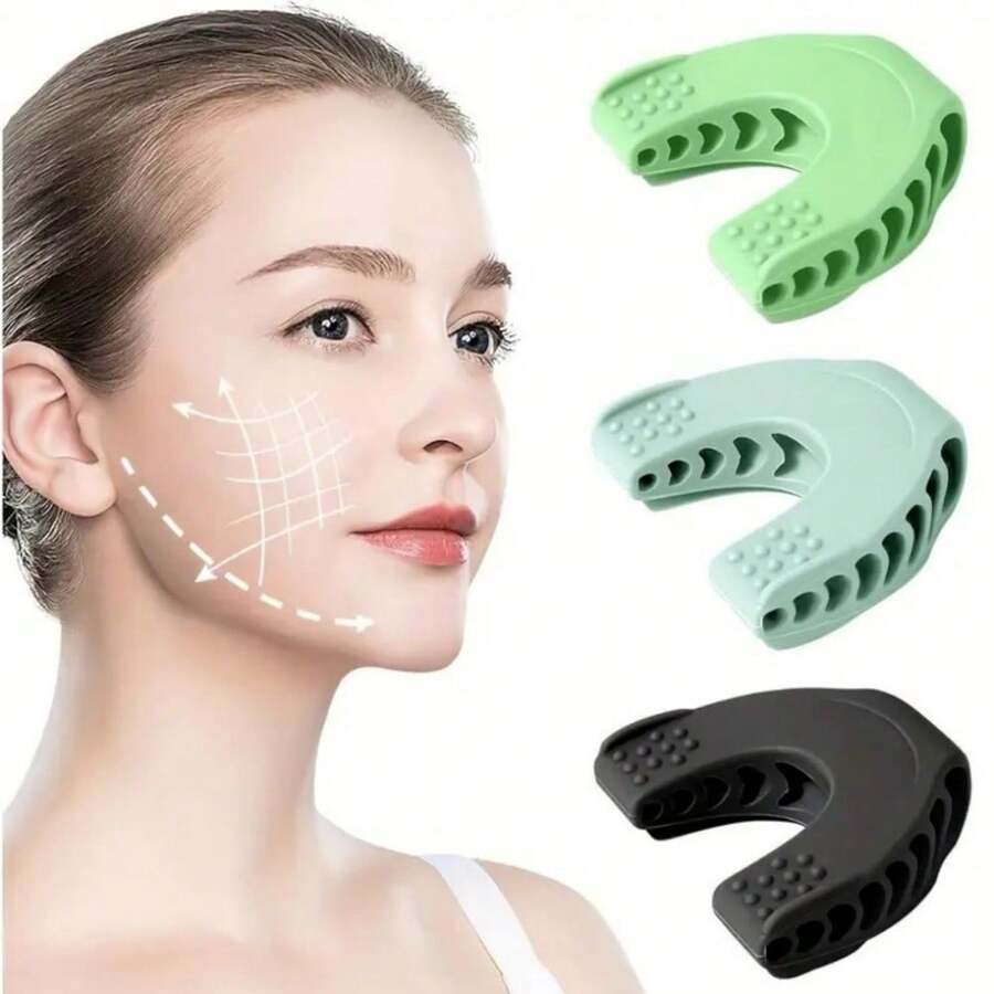 Premium Jawline Trainer, Masseter And Neck Exerciser, Bite-Size Facial ...
