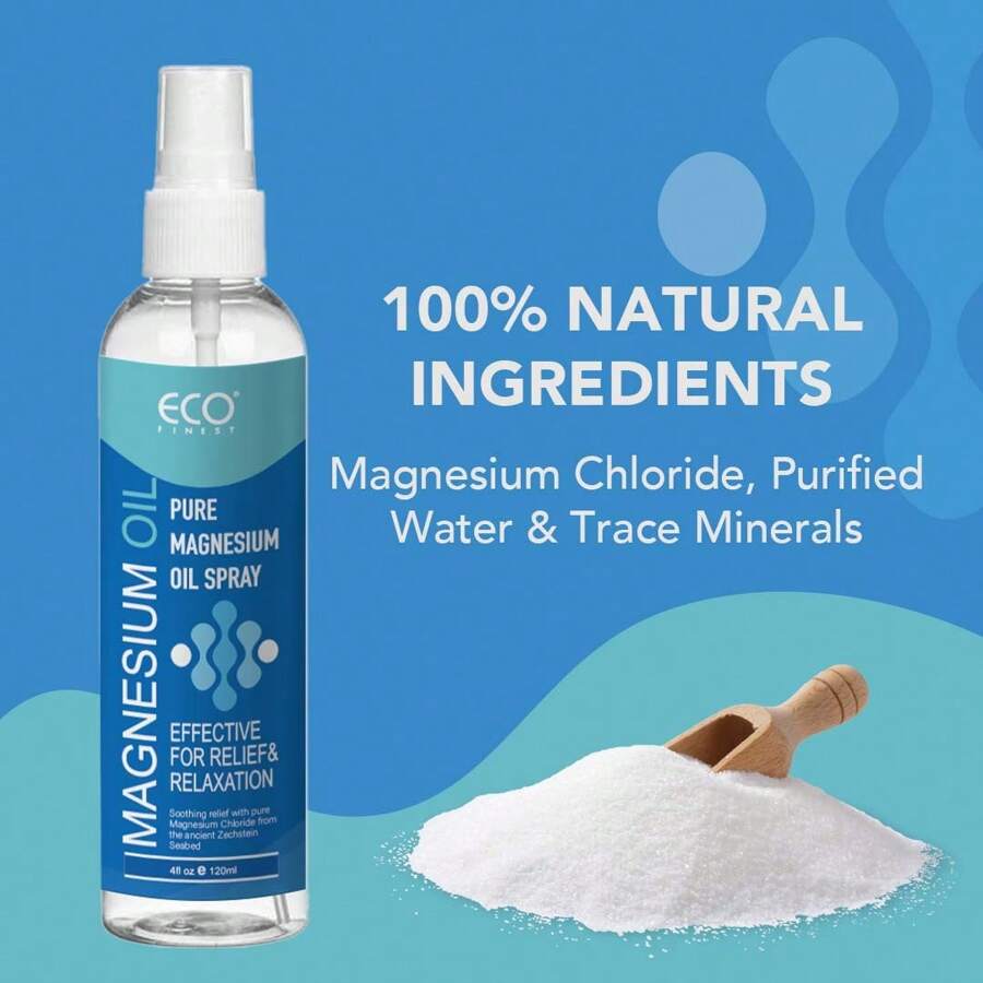 Pure Magnesium Oil Spray, Topical Magnesium Spray Magnesium Oil For ...