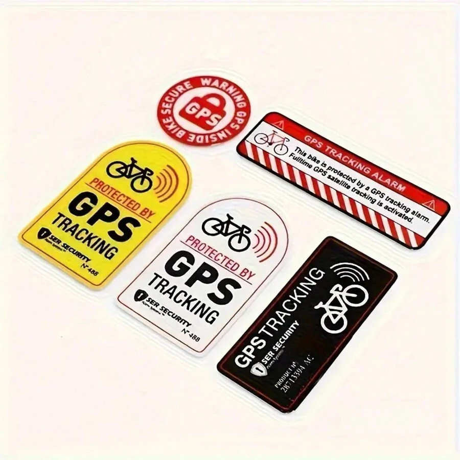 Outdoor GPS Anti-Theft Warning Stickers For Bicycles & Motorcycles ...