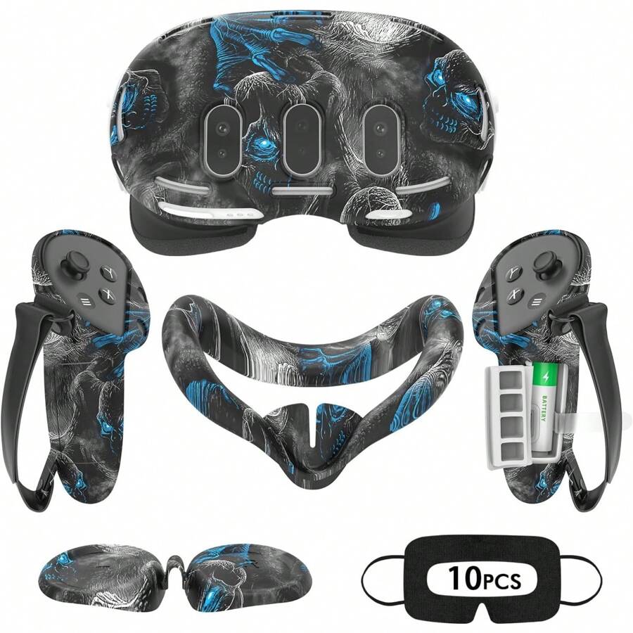 Silicone Cover Set For Meta Quest 3, Upgraded Design Full Protection ...