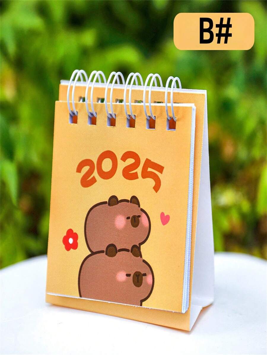 1pc 2025 Capybara Desktop Calendar, Student INS Planner Desk Decor ...