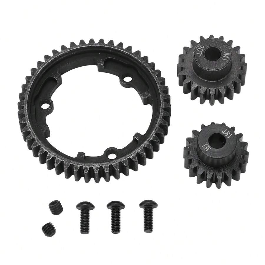 Hard Steel 46T Main Spur Gear M1 18T 20T Pinion for Traxxas XO 1 E REVO ...