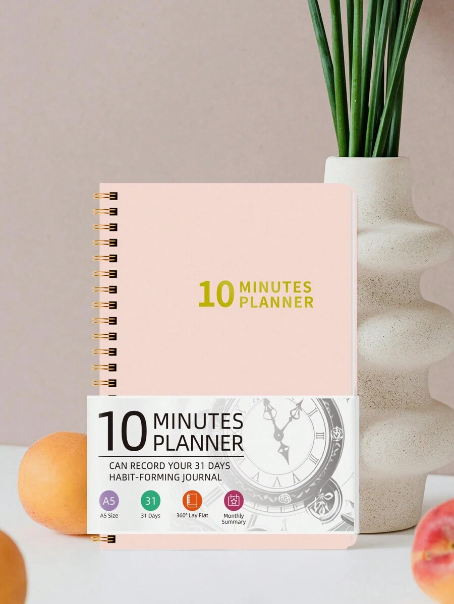 10 Minuten Planner, 30-daagse ongedateerde studieplanner om te ...
