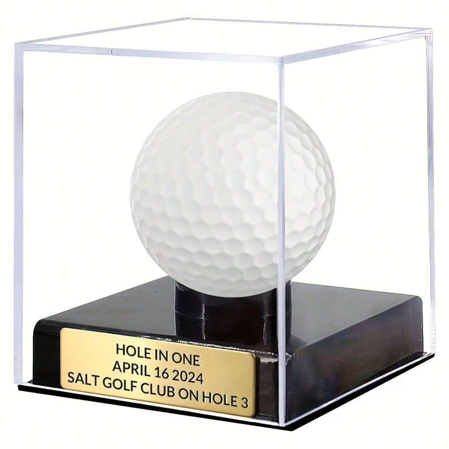 Custom Golf Ball Display Case Acrylic Golf Ball Holder Case Laser ...