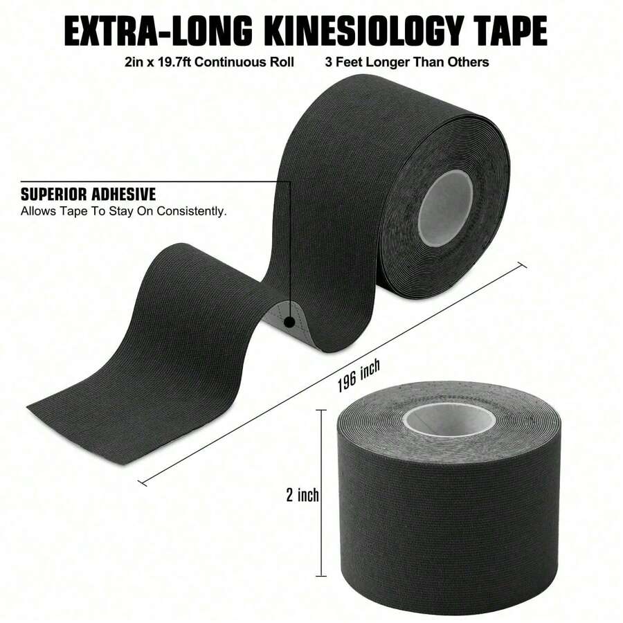 1 Roll 5cm X 5m Kinesiology Tape, Sports Bandage Elastic Muscle Taping ...