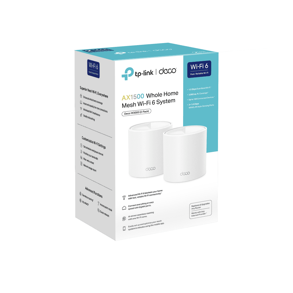 TP-Link AX1500 W-Fi 6 Dual-Band AI-Driven Home Mesh Router System ...