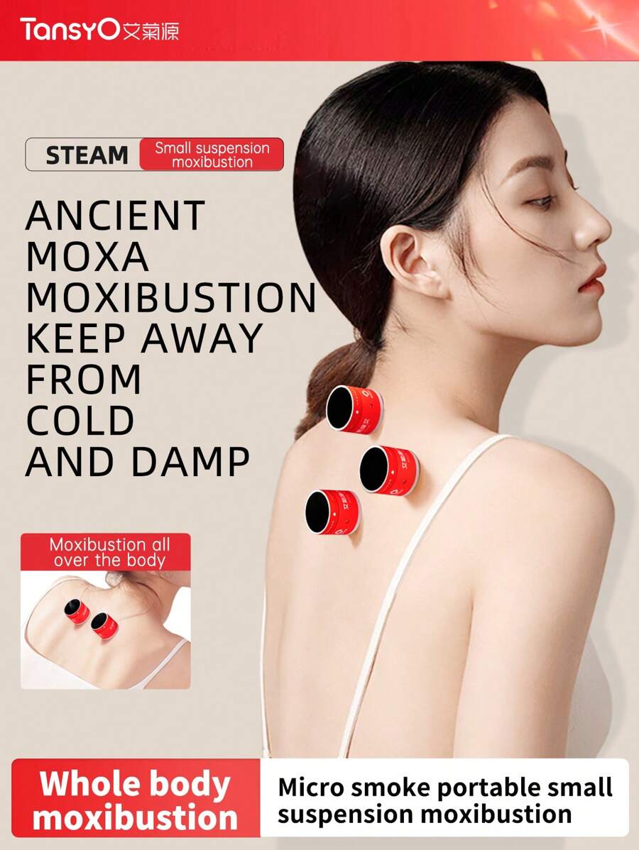 1 caja de 8 Cajas de Moxa sin humo, Quemador portátil de varillas de moxa, Hierba medicinal ...