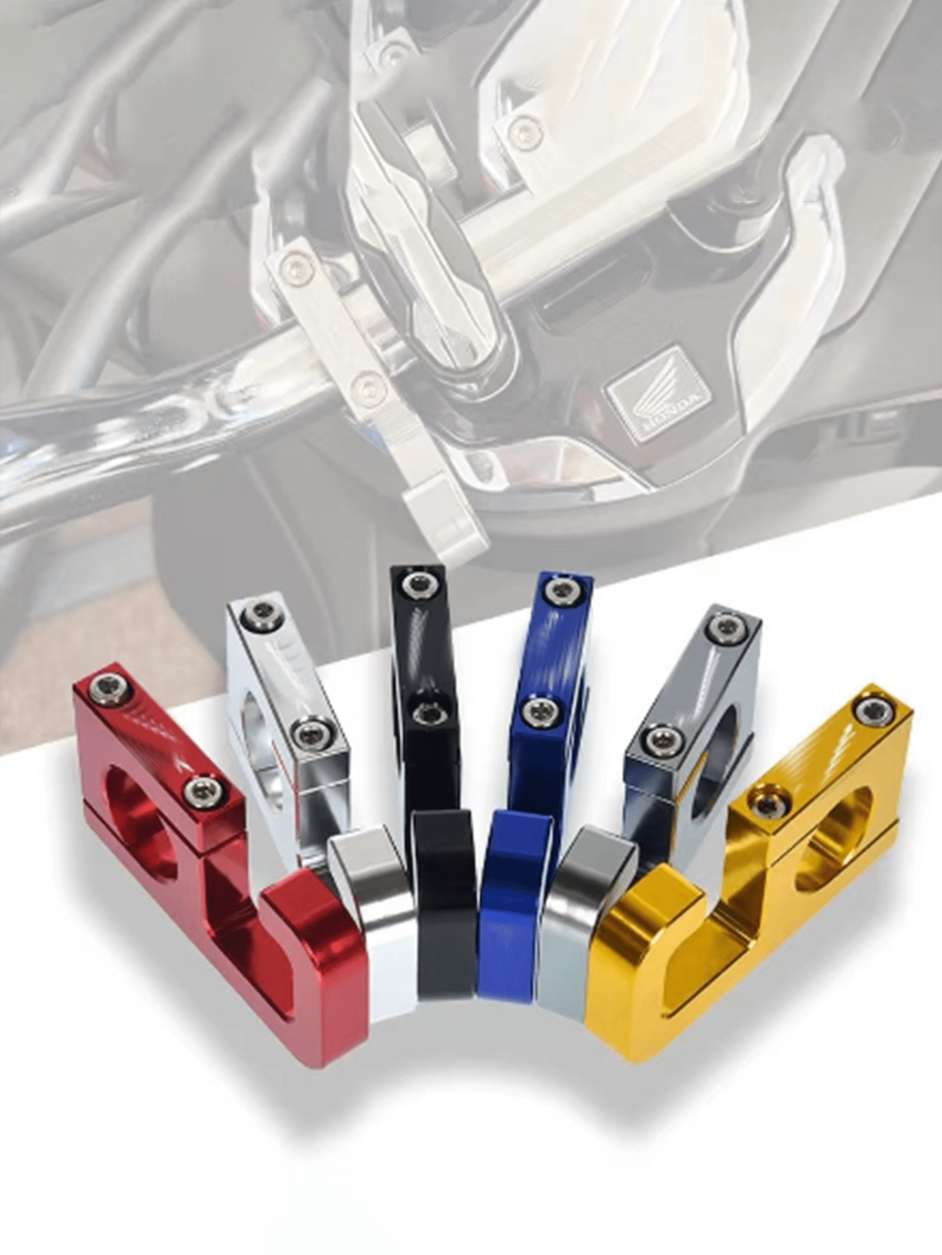 Universal Motorcycle Handlebar Aluminum Golden-Colored Helmet Hook For ...