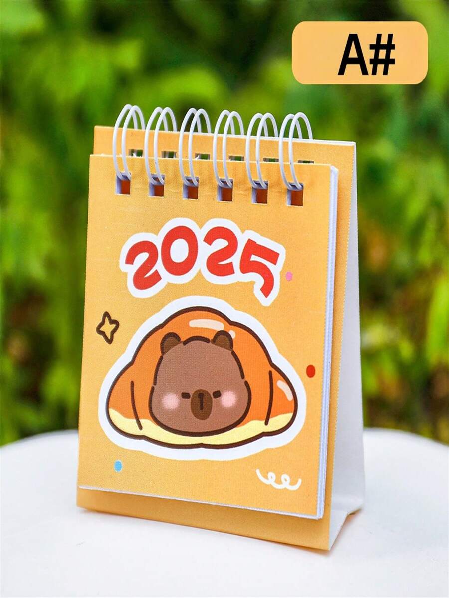 1pc 2025 Capybara Desktop Calendar, Student INS Planner Desk Decor ...
